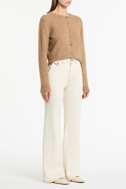 ECRU BOOTLEG DENIM JEANS – Carla Zampatti