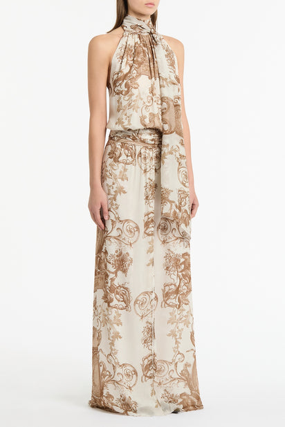 RENAISSANCE GEORGETTE HALTER DRESS – Carla Zampatti