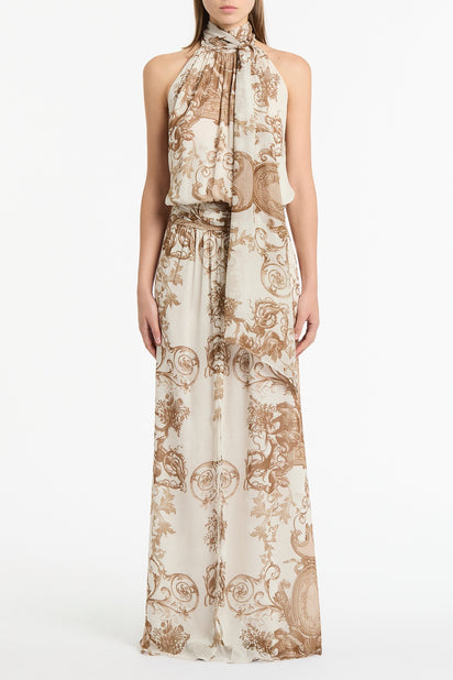 RENAISSANCE GEORGETTE HALTER DRESS – Carla Zampatti