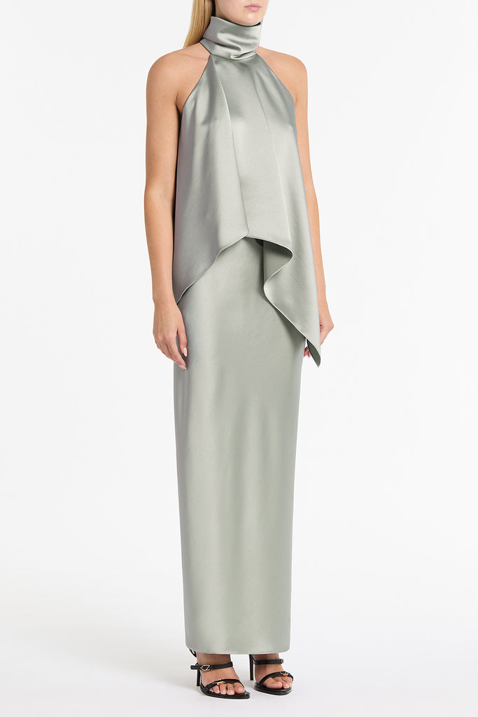 SILVER SATIN BIAS SKIRT – Carla Zampatti