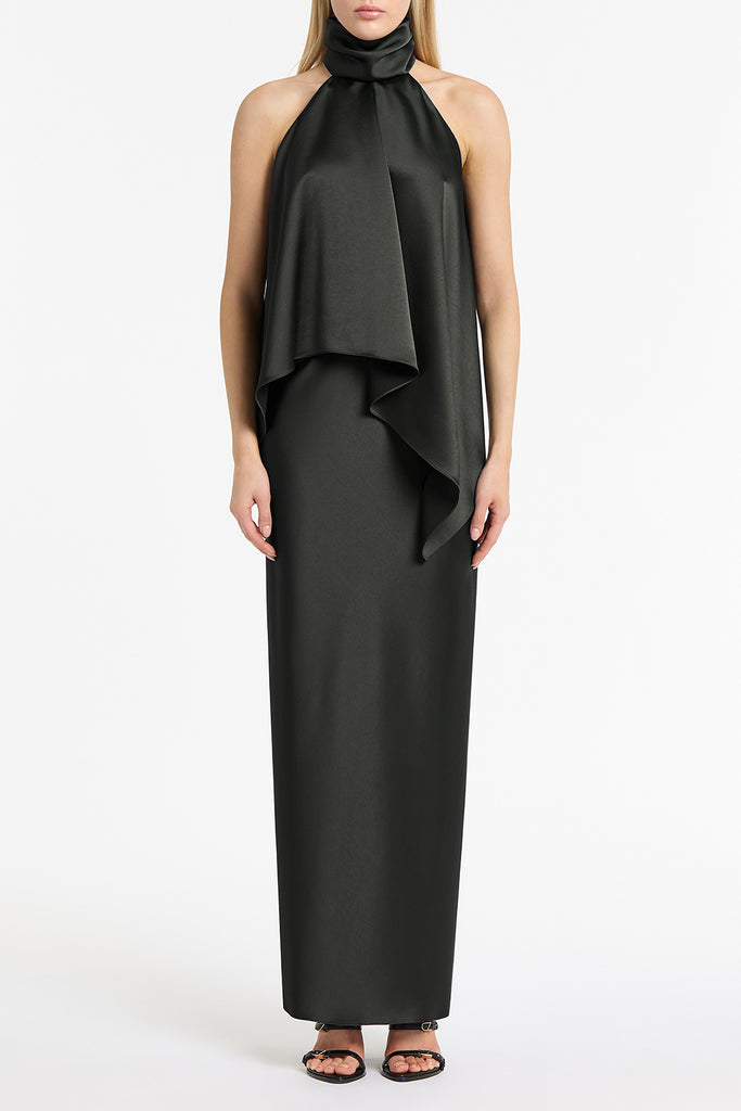 STERLING SATIN DRAPED HALTER TOP – Carla Zampatti